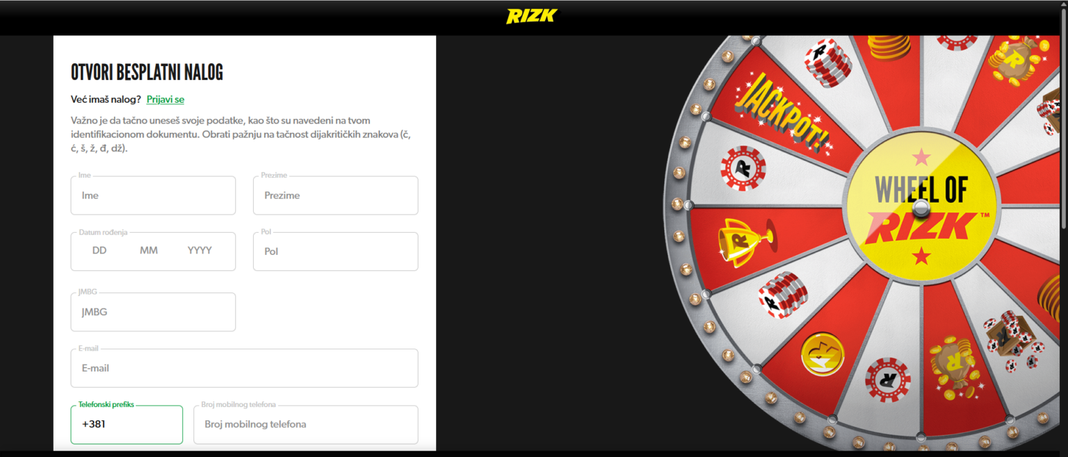 Rizk Srbija - Live Kazino